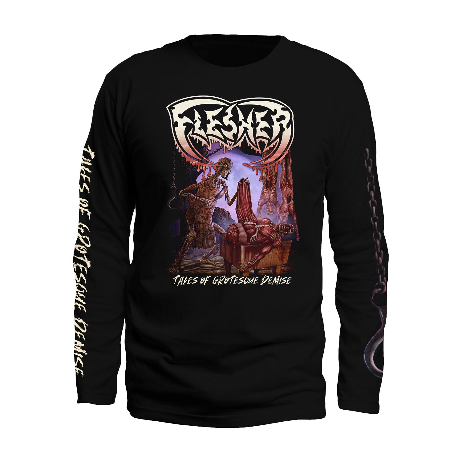 Flesher Tales Of Grotesque Demise Long Sleeve Torn From The Grave Eu Uk